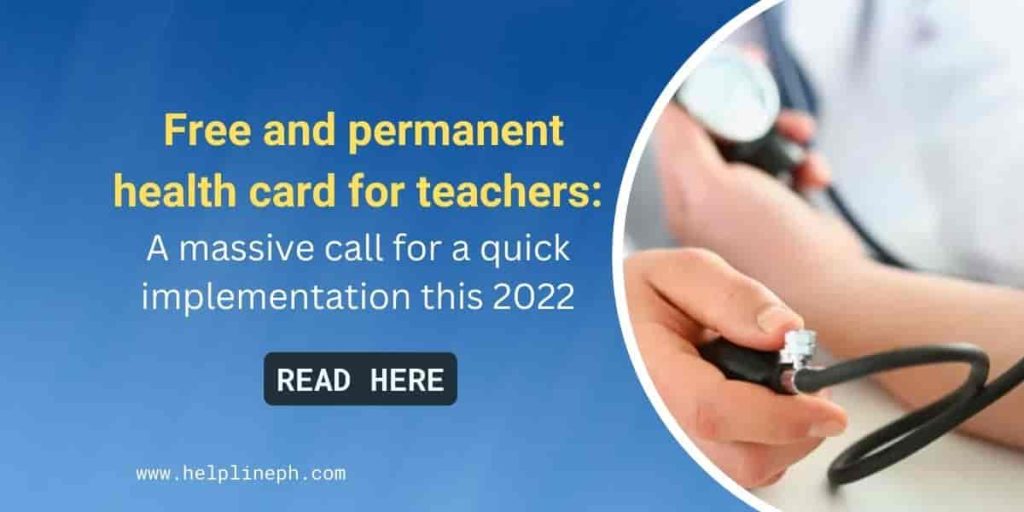 Free and permanent health card for teachers: A massive call for a quick ...