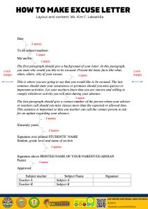 How to Write the Best and Effective Excuse Letter: Complete Guide 2023 ...